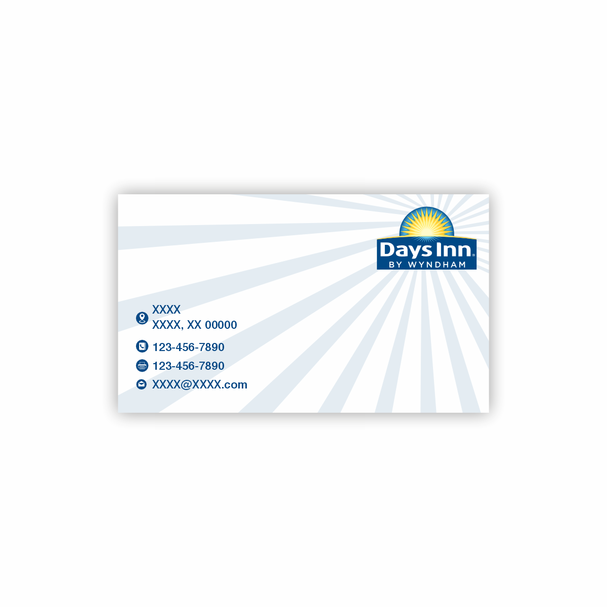Days Inn Business Card – VFOLO